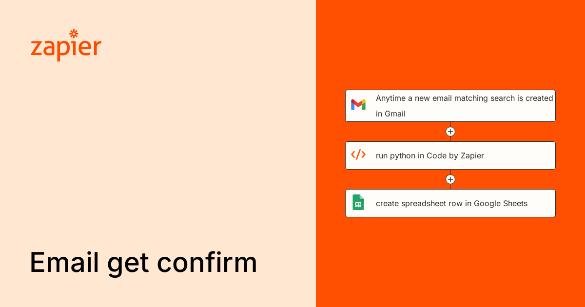 Anytime a new email matching search is created in Gmail, run python in Code by Zapier and create ...