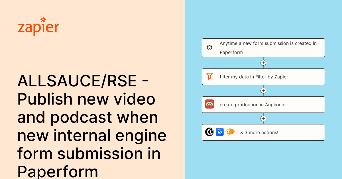 Anytime a new form submission is created in Paperform, filter my data in Filter by Zapier ...