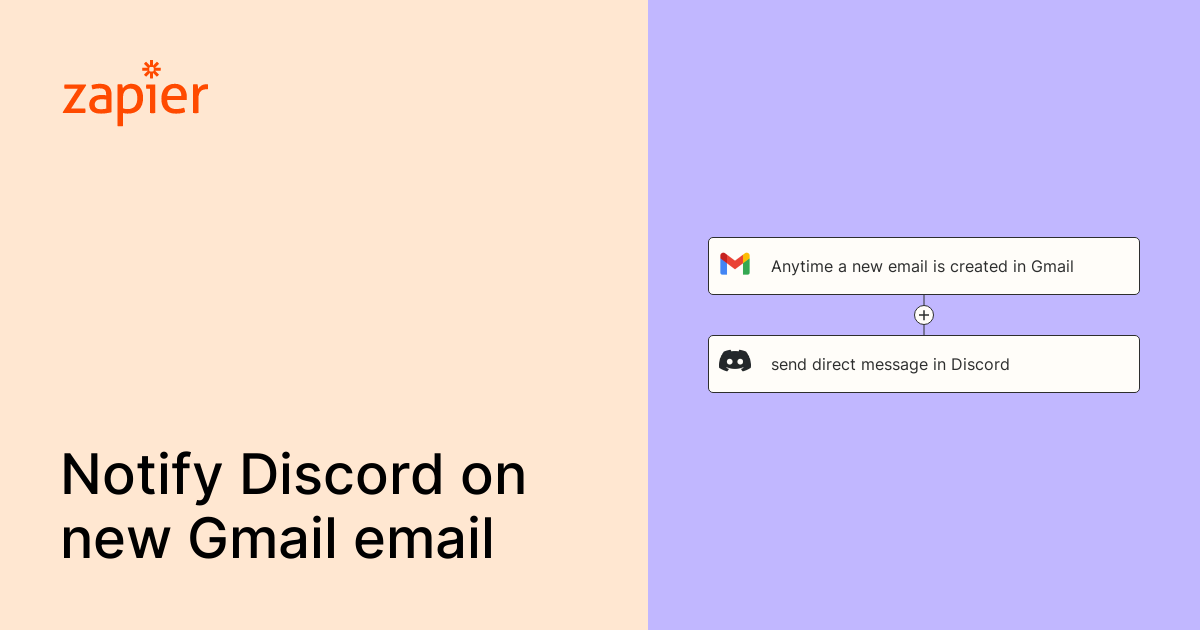 Anytime a new email is created in Gmail, send direct message in Discord ...