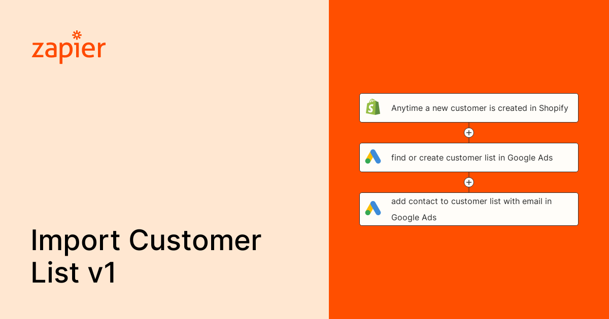 Anytime a new customer is created in Shopify, find or create customer ...