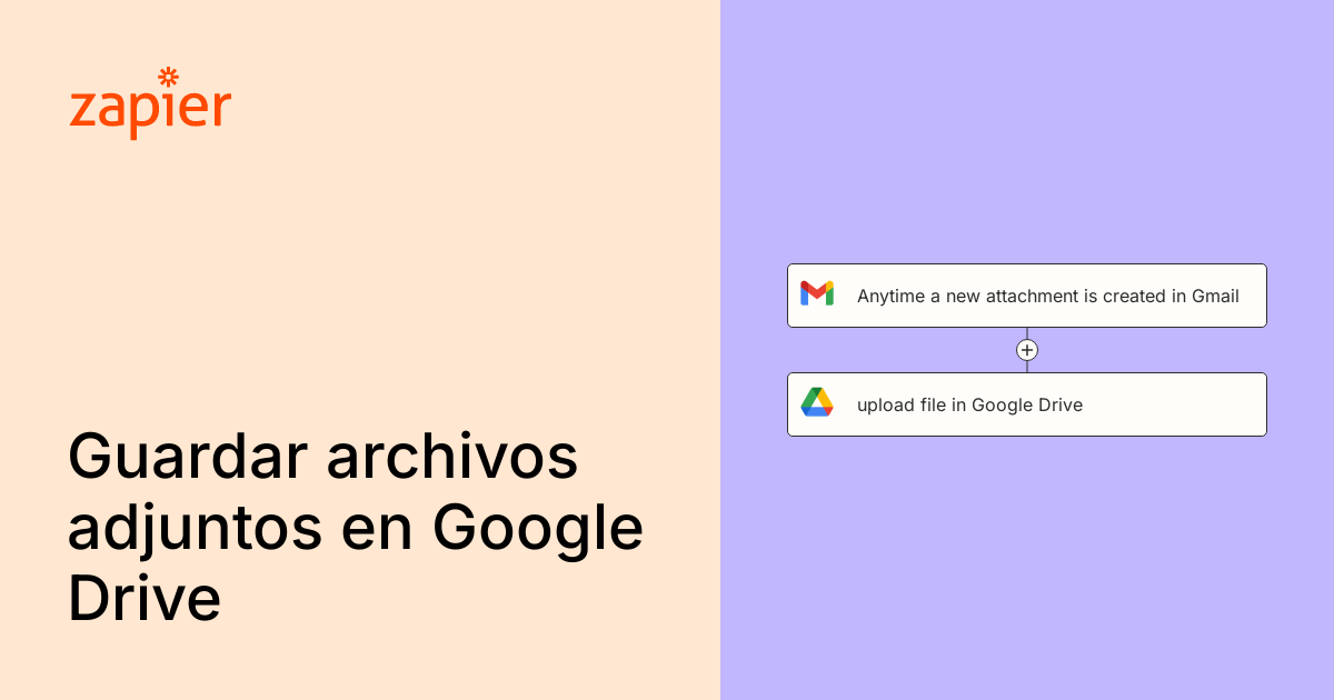 Anytime a new attachment is created in Gmail, upload file in Google Drive. | Zapier