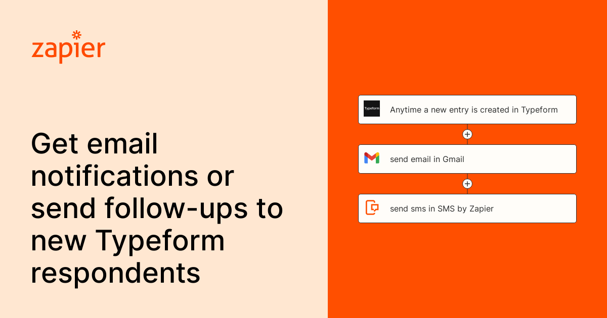Anytime a new entry is created in Typeform, send email in Gmail and ...