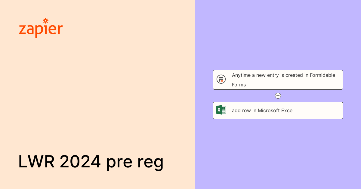 Anytime a new entry is created in Formidable Forms, add row in Microsoft Excel. | Zapier
