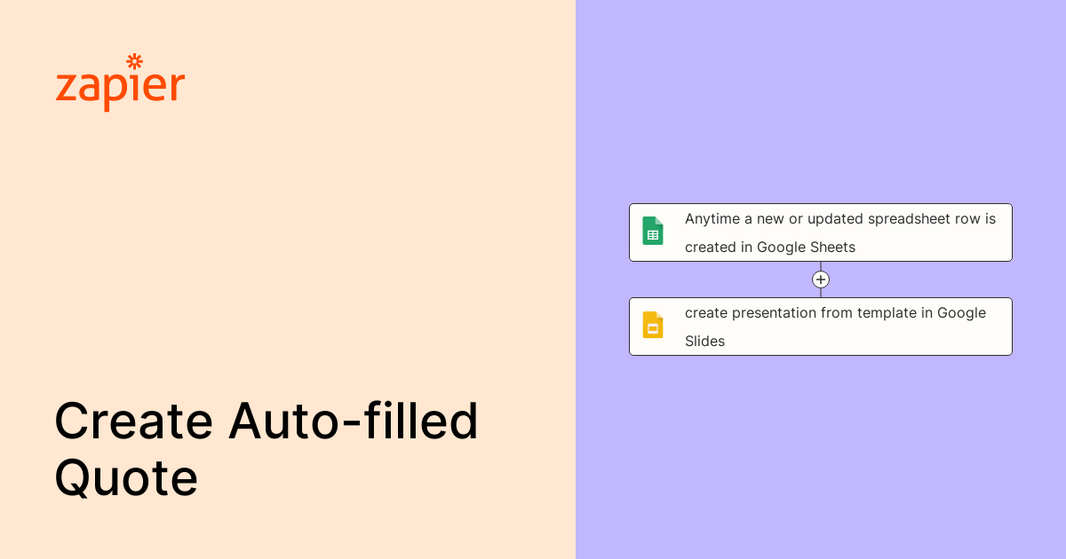 Anytime a new or updated spreadsheet row is created in Google Sheets, create presentation from ...