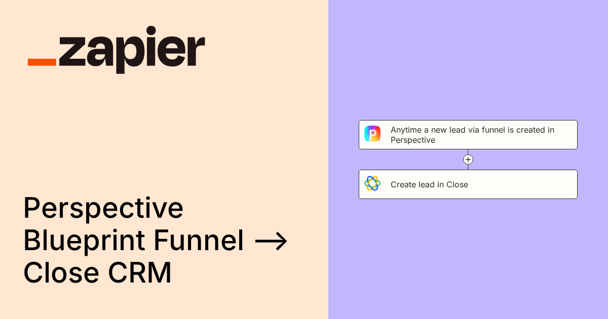 Anytime a new lead via funnel is created in Perspective, create lead in ...