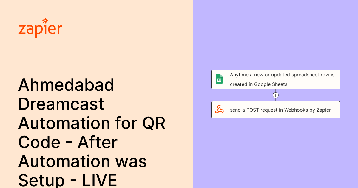 Anytime a new or updated spreadsheet row is created in Google Sheets, send a POST request in ...