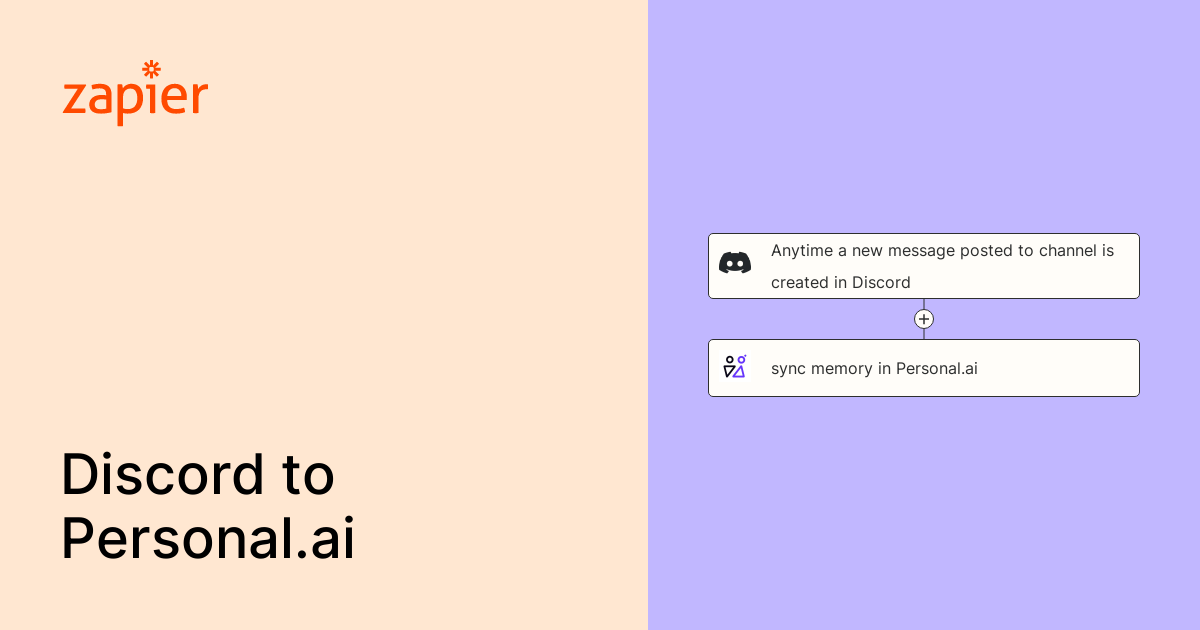 Anytime a new message is posted in a specific channel in Discord, sync memory in Personal.ai ...