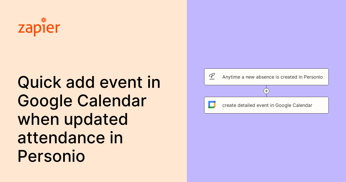 Anytime a new absence is created in Personio, create detailed event in ...
