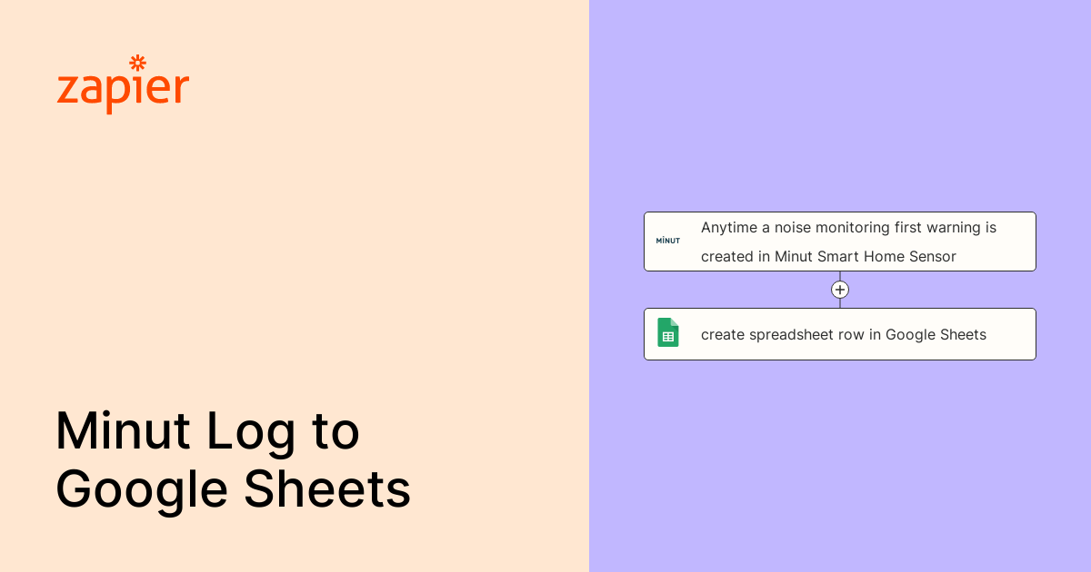 Anytime a noise monitoring first warning is created in Minut Smart Home Sensor, create ...