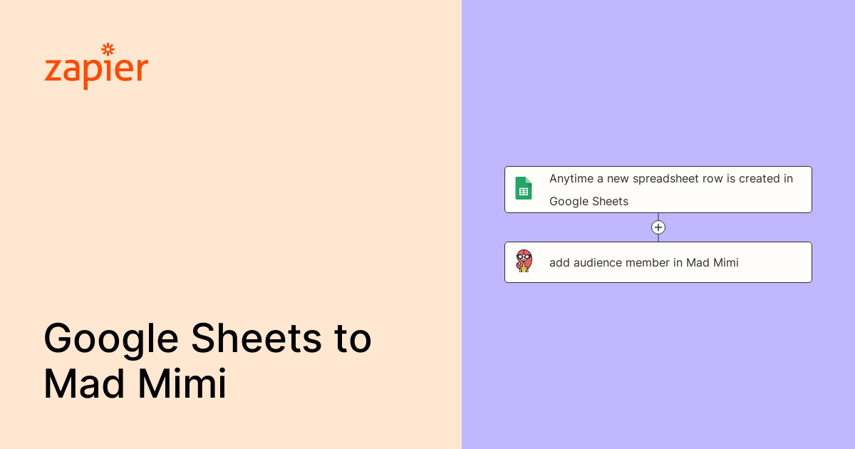 Anytime a new spreadsheet row is created in Google Sheets, add audience ...
