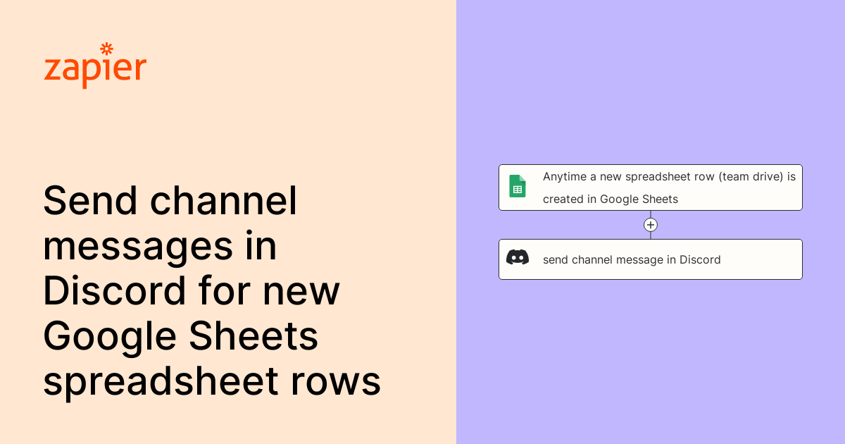 Anytime a new spreadsheet row (team drive) is created in Google Sheets, send channel message in ...
