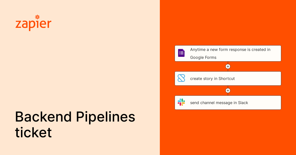Anytime a new form response is created in Google Forms, create story in Shortcut and send ...