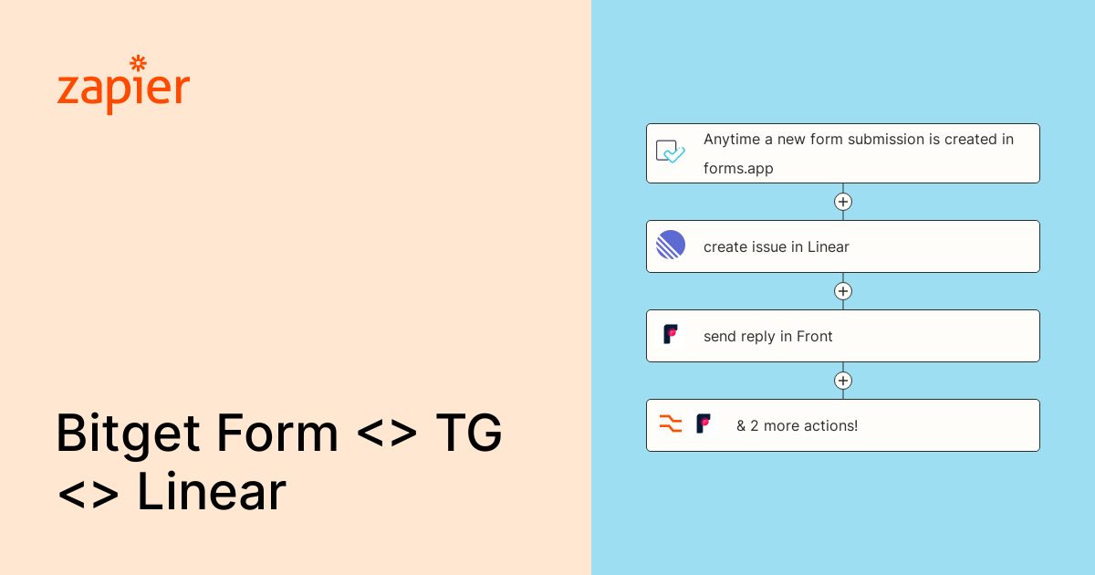 Anytime a new form submission is created in forms.app, create issue in Linear, send reply in ...