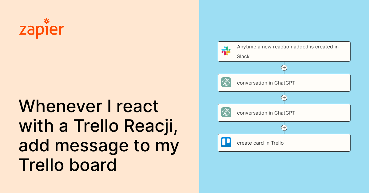 Anytime a new reaction added is created in Slack, conversation in ...