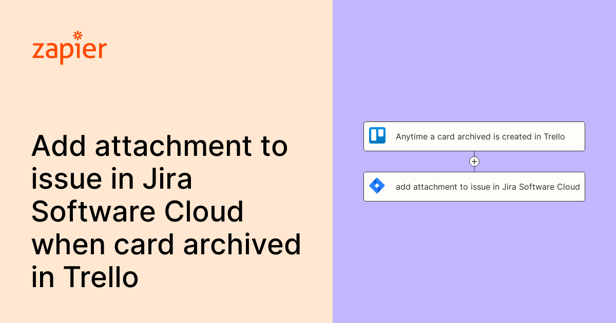 Anytime a card archived is created in Trello, add attachment to issue in Jira Software Cloud ...