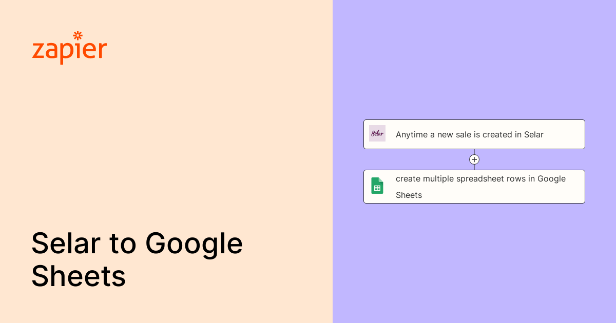 Anytime a new sale is created in Selar, create multiple spreadsheet rows in Google Sheets. | Zapier