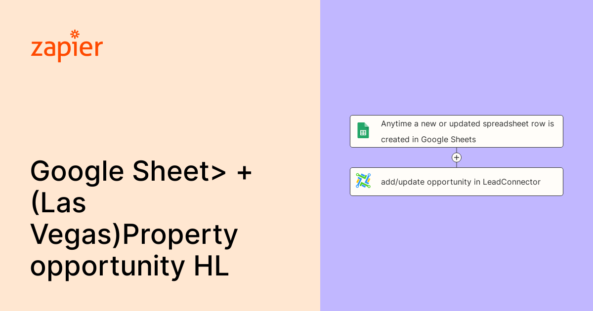 Anytime a new or updated spreadsheet row is created in Google Sheets, add/update opportunity in ...