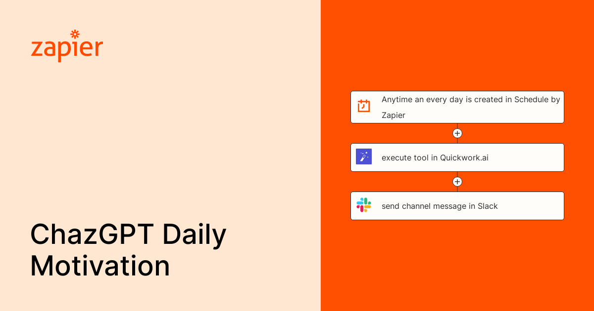 Keep morale high with ai generated daily motivation in Slack. Customize ...