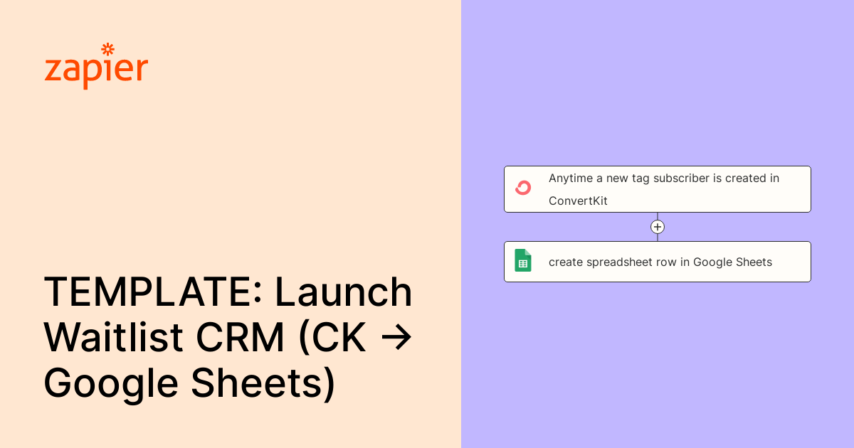Anytime a new tag subscriber is created in ConvertKit, create spreadsheet row in Google Sheets ...