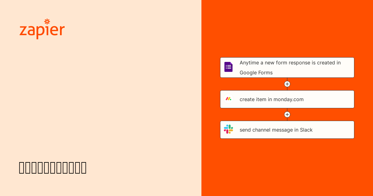 Anytime a new form response is created in Google Forms, create item in monday.com and send ...