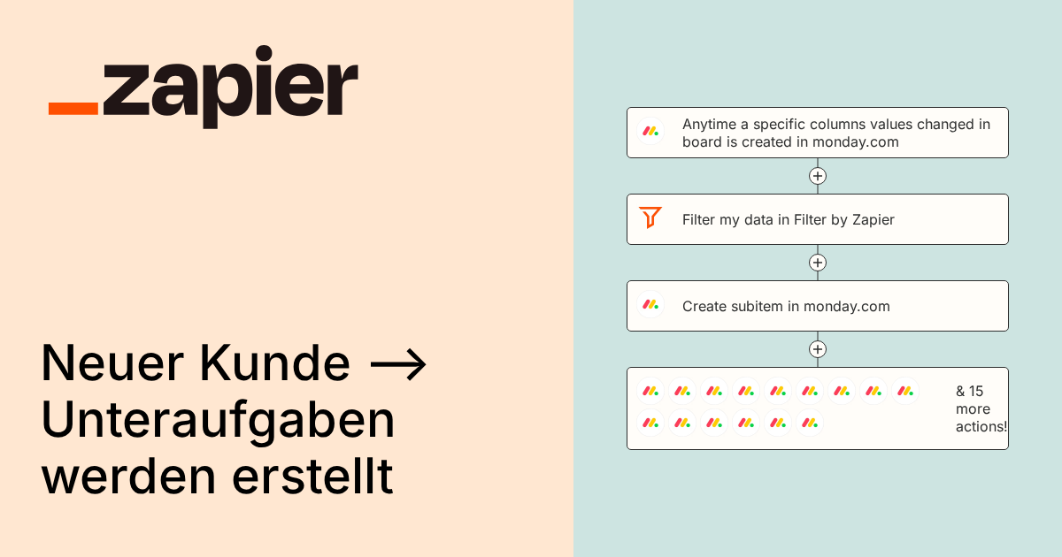 Anytime a specific columns values changed in board is created in monday.com, filter my data in ...