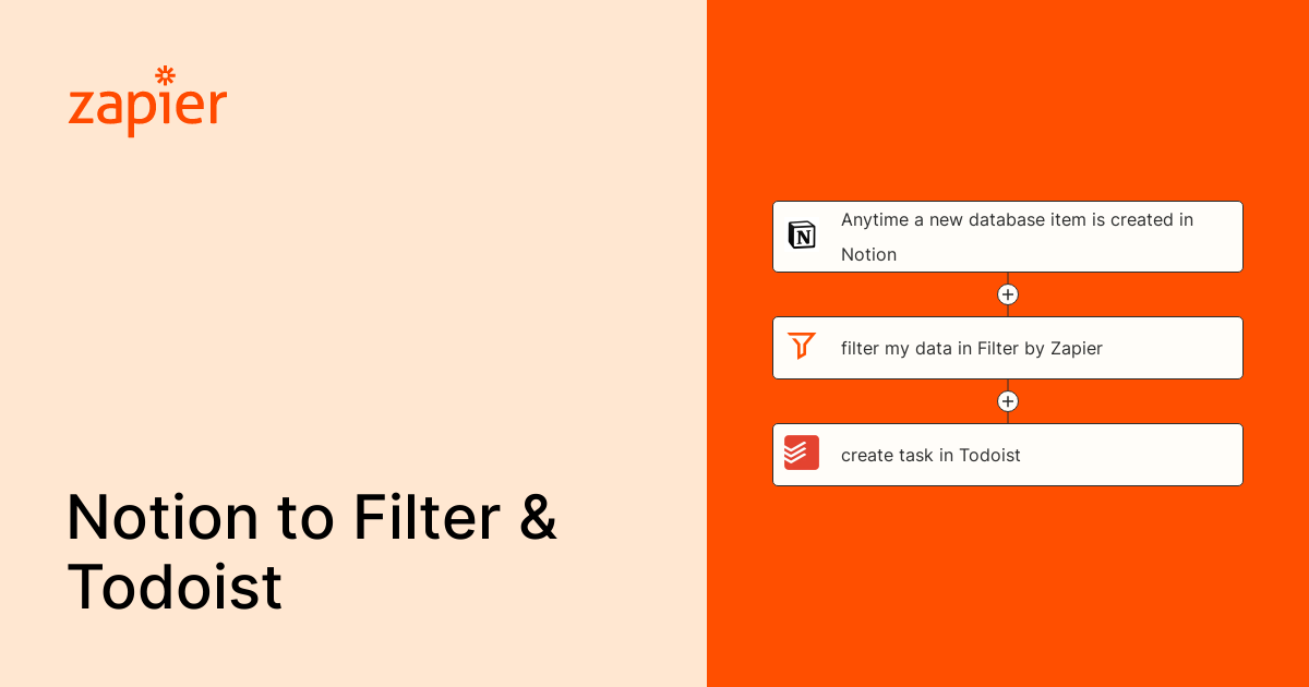 Anytime a new database item is created in Notion, filter my data in ...