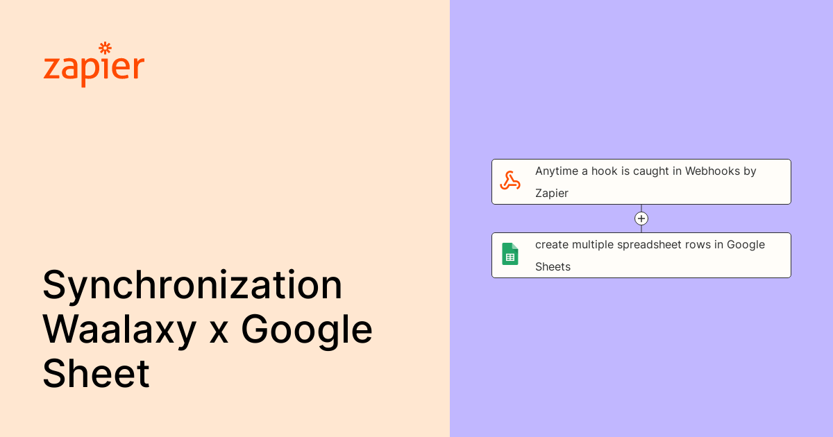 Anytime a hook is caught in Webhooks by Zapier, create multiple spreadsheet rows in Google ...