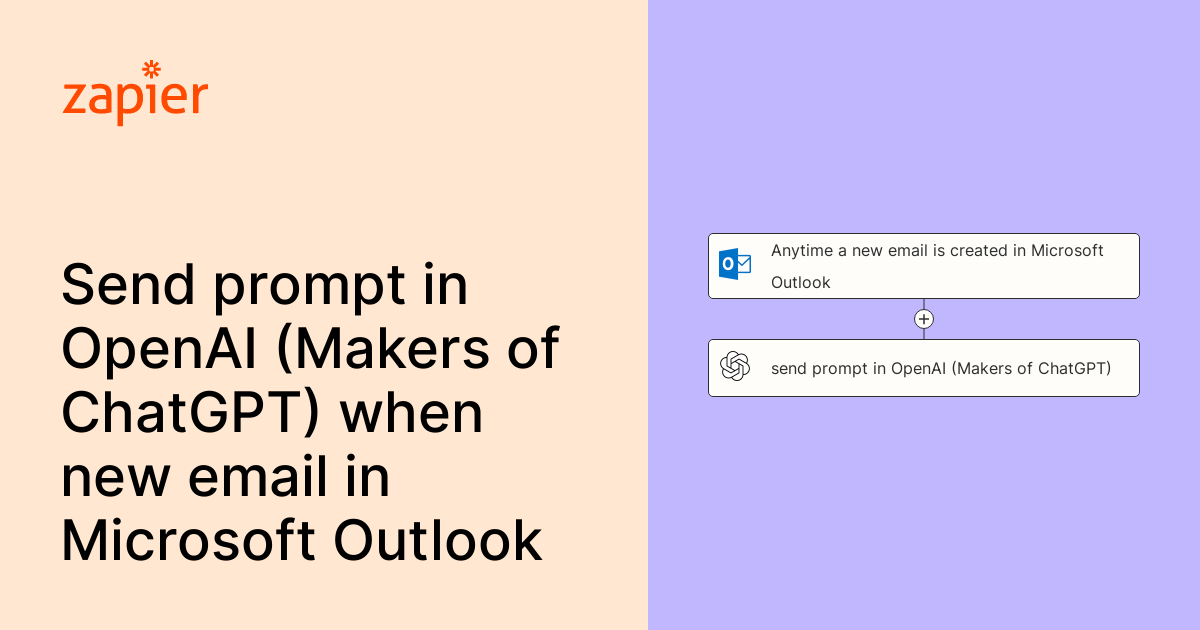 Anytime a new email is created in Microsoft Outlook, send prompt in ... Anytime a new email is created in Microsoft Outlook, send prompt in ...