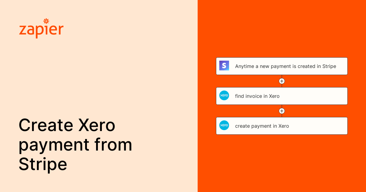 Anytime a new payment is created in Stripe, find invoice in Xero and create payment in Xero ...