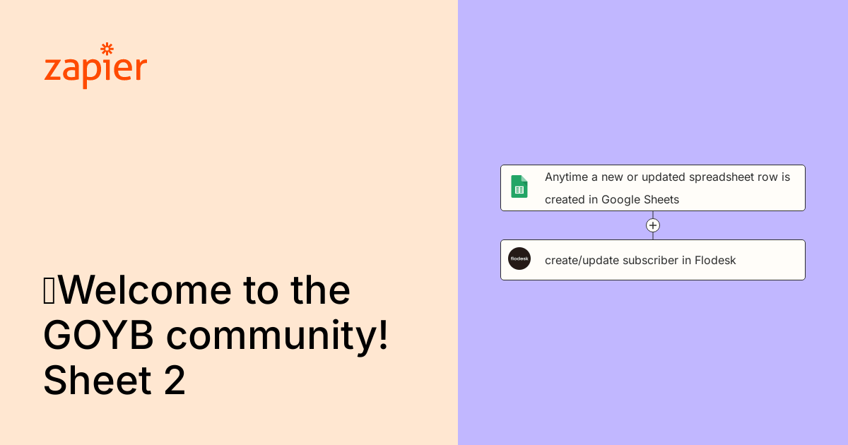 Anytime a new or updated spreadsheet row is created in Google Sheets, create/update subscriber ...