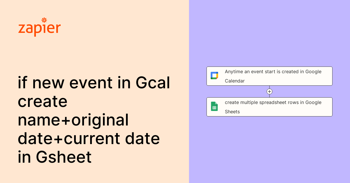 Anytime an event start is created in Google Calendar, create multiple spreadsheet rows in Google ...