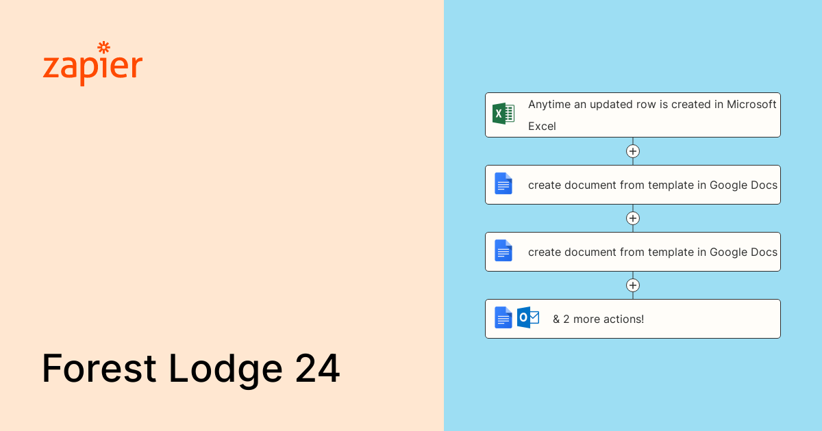 Anytime an updated row is created in Microsoft Excel, create document from template in Google ...