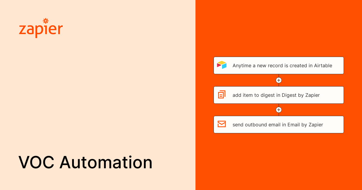 Anytime a new record is created in Airtable, add item to digest in Digest by Zapier and send ...