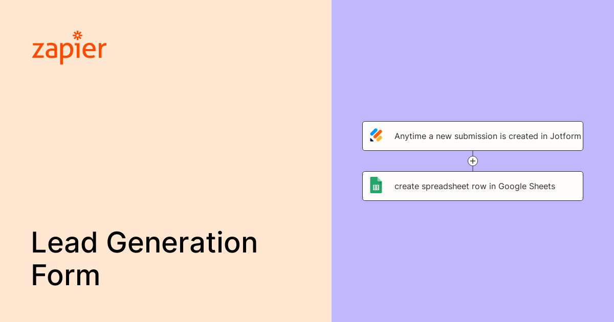 Anytime a new submission is created in Jotform, create spreadsheet row in Google Sheets. | Zapier