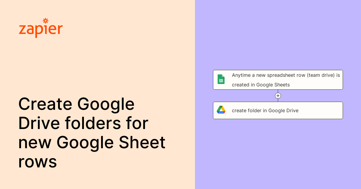 Anytime a new spreadsheet row (team drive) is created in Google Sheets, create folder in Google ...