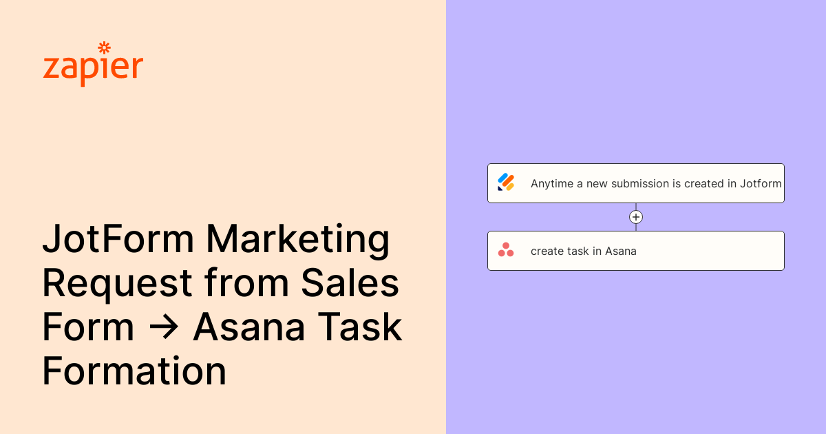 Anytime A New Submission Is Created In Jotform Create Task In Asana Zapier