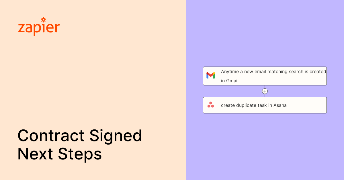 Anytime a new email matching search is created in Gmail, create duplicate task in Asana. | Zapier